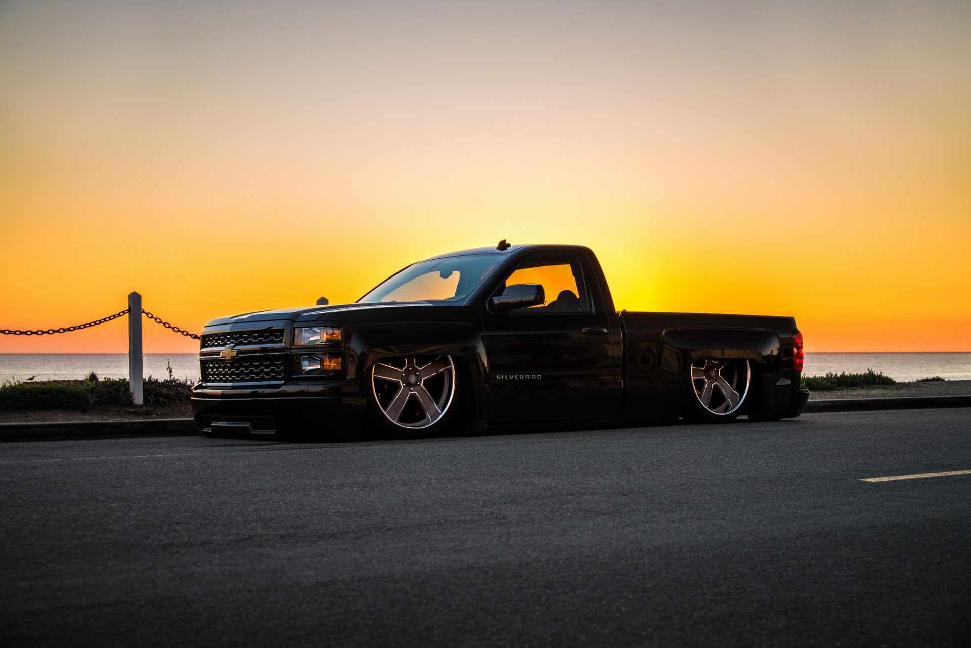 HD wallpaper chevrolet chevy silverado car stance tuning truck