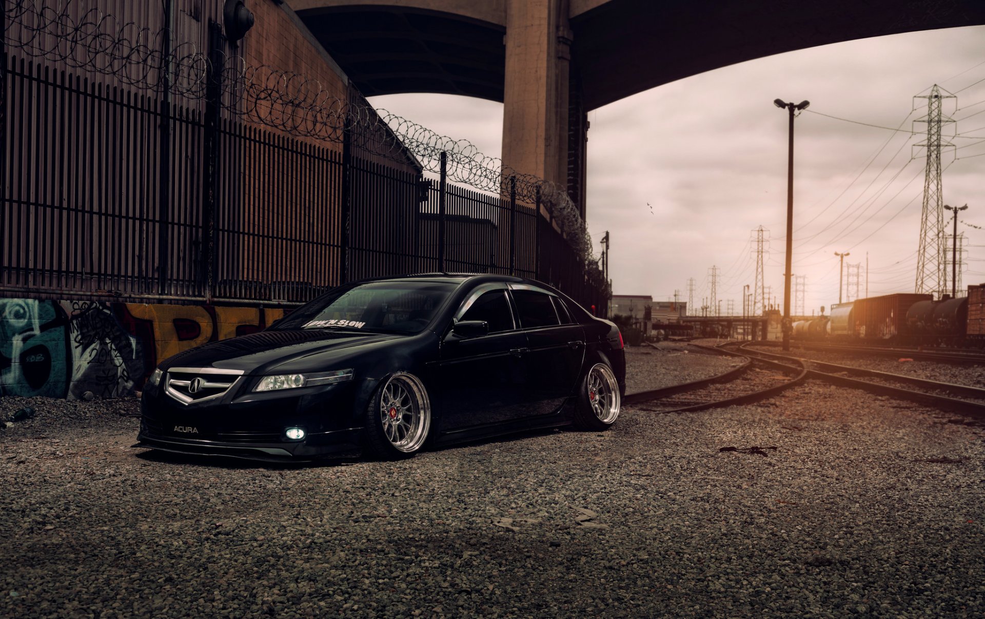 HD wallpaper acura tl 2015 stancenation flawless black sun low