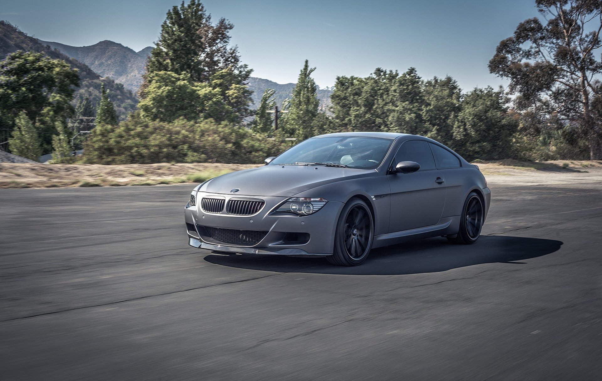 HD wallpaper bmw m6 e63 matte grey road.speed.bmv grey matte road speed ...