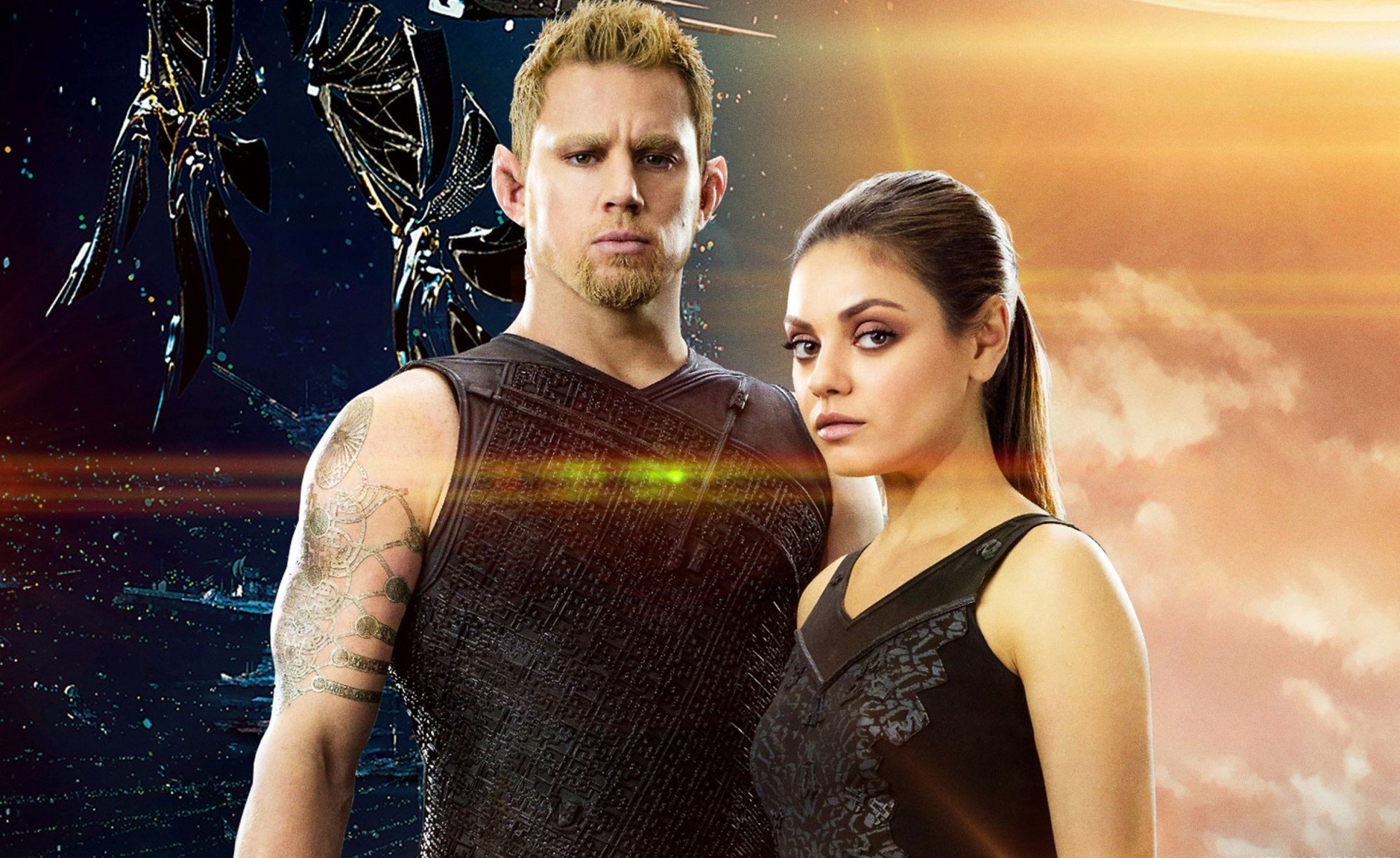 HD wallpaper jupiter ascending channing tatum mila kunis tattoo space ...