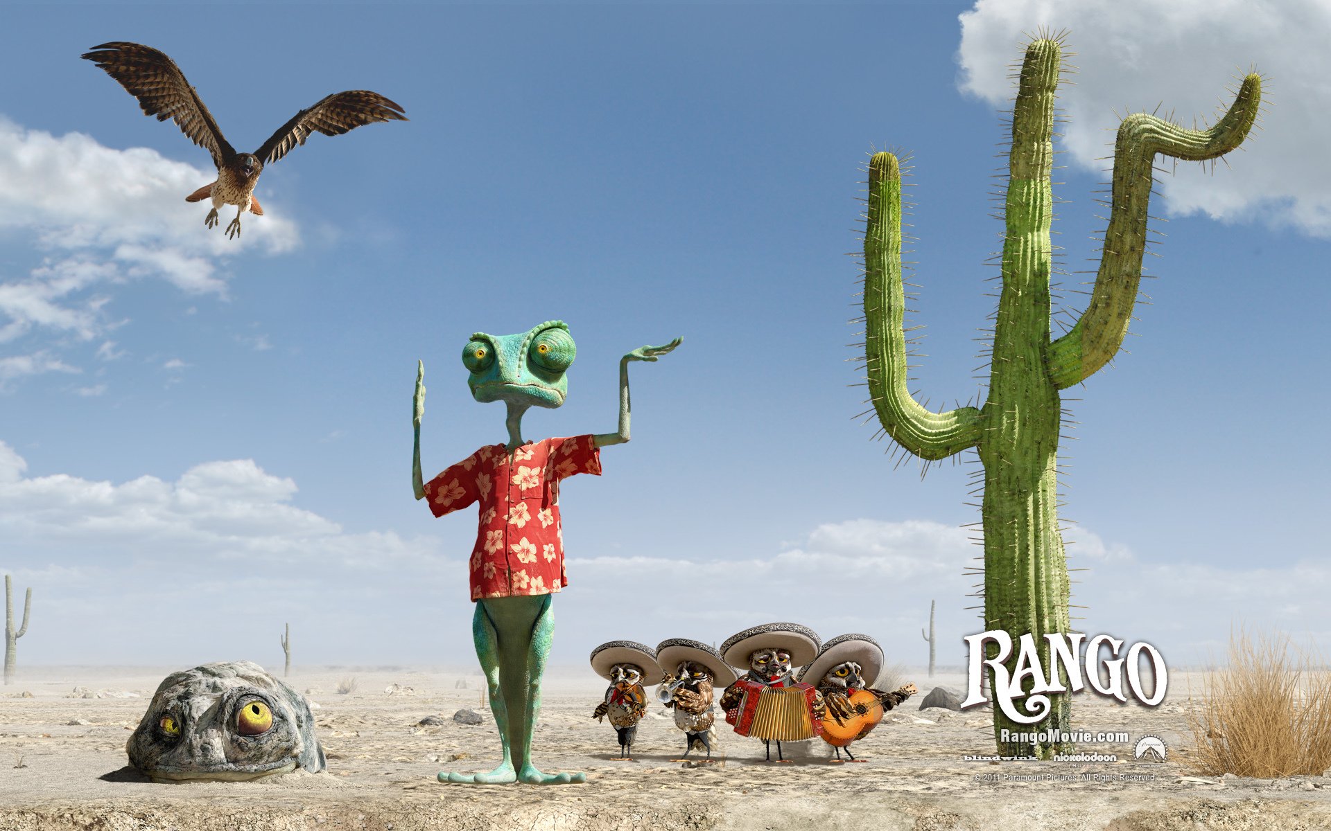 HD wallpaper chameleon rango cartoon
