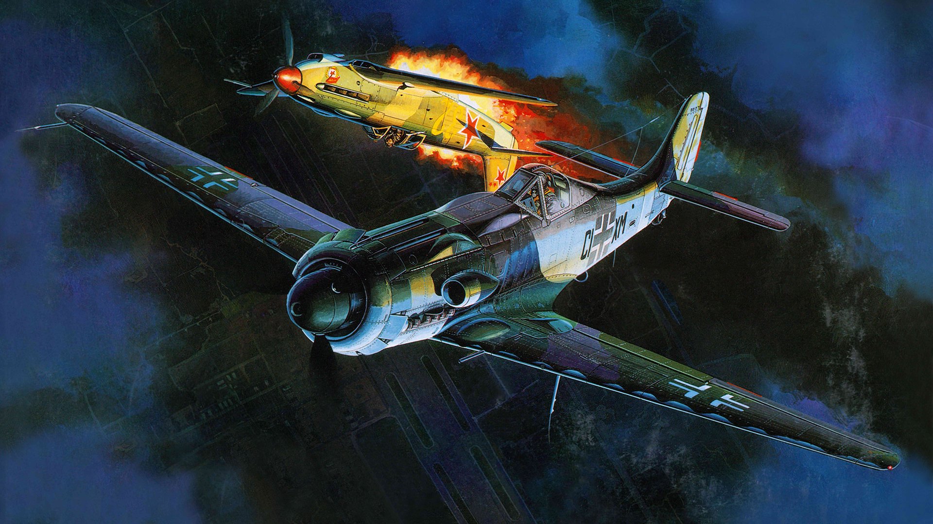 HD wallpaper focke-wulf ta 152 dogfight picture art