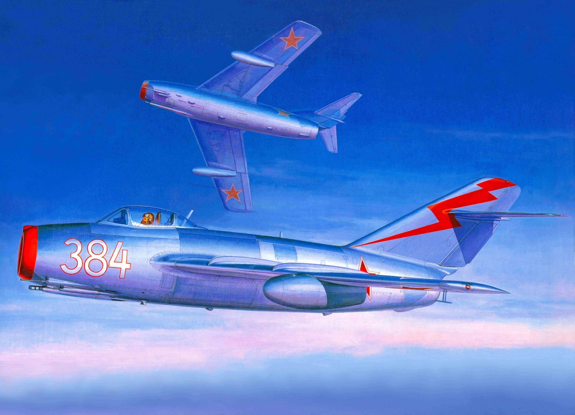 HD wallpaper art plane mig- 15 mig-15 soviet fighter developed by ...